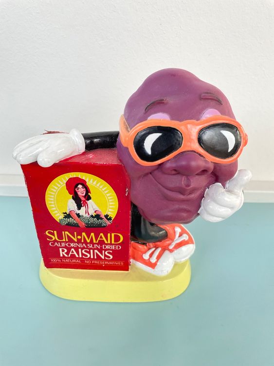 Werbefigur Figur SUN-MAID California RAISINS Sparkasse 80er (Gebraucht ...