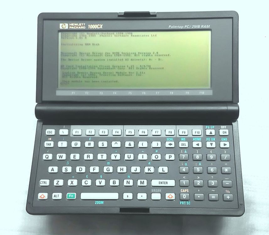 HP 1000CX Palmtop PC Handheld PDA (Top-Zustand + Batterien) (Gebraucht ...