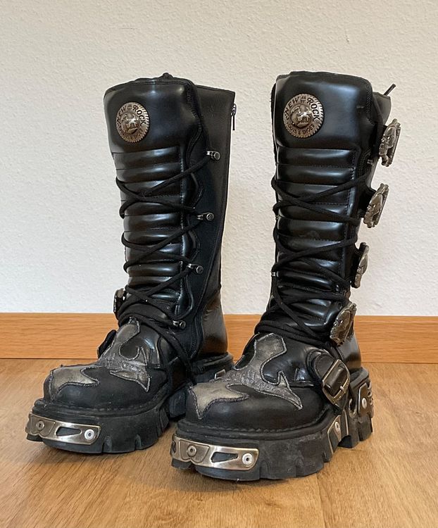 Authentic New Rocks boots, black, leather (Gebraucht) in Zürich für CHF 60 – mit Lieferung auf ...