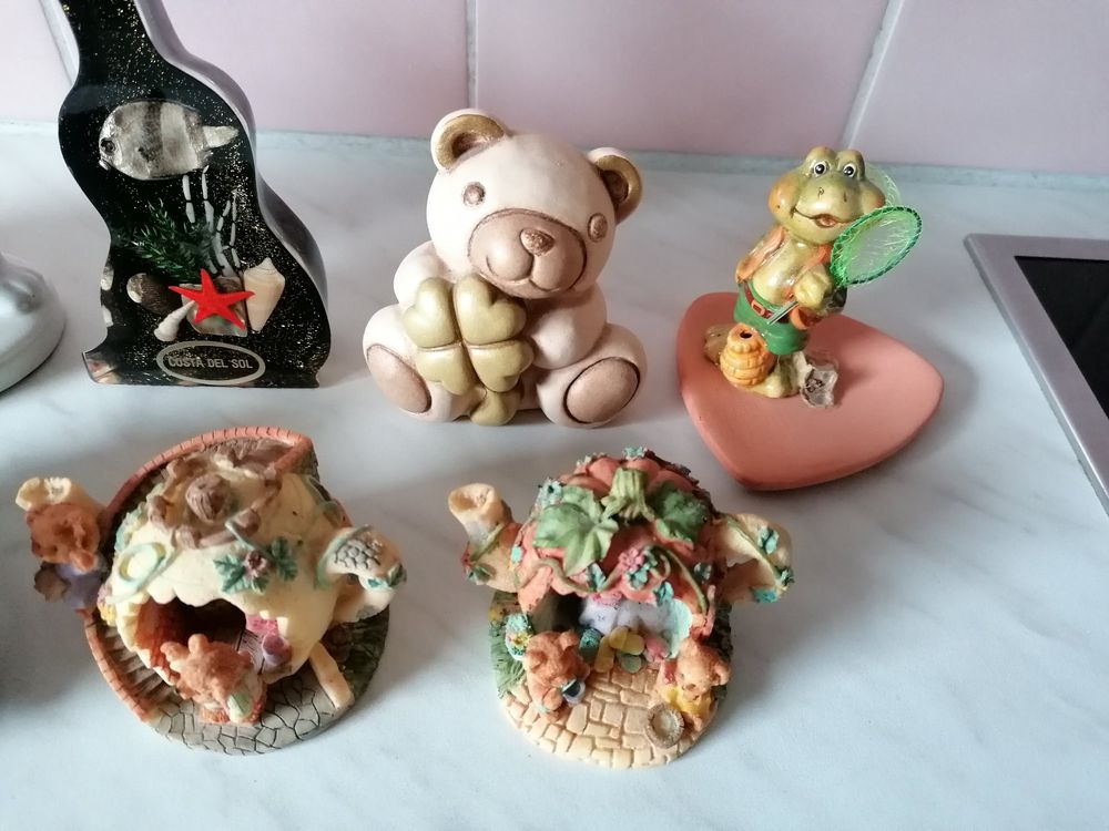 Dekofiguren Katze, Drache, Bär, Gitarre, Fröschli (Gebraucht) in ...