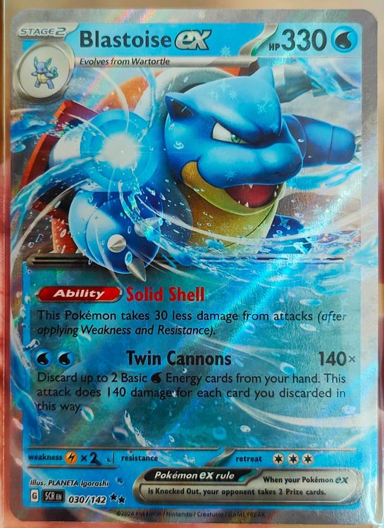 Blastoise EX 030/142 Pokemon Karte Shiny (Neu und originalverpackt) in ...