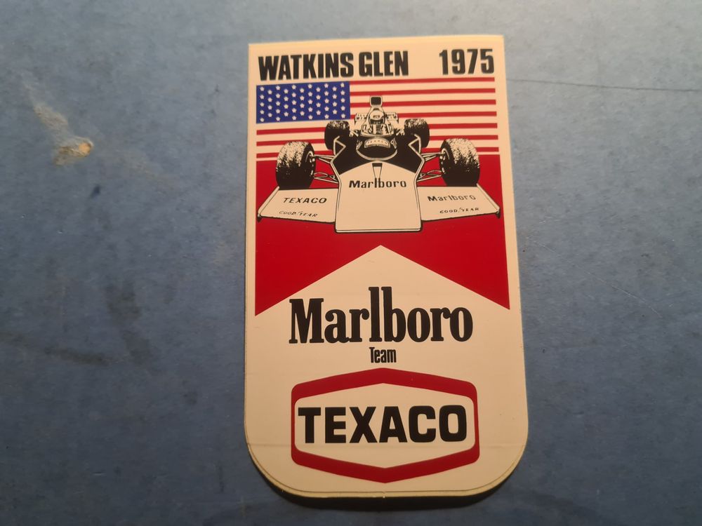 1975 WATKINS GLEN MALBORO STICKER NEW OLD STOCK VINTAGE (Gebraucht) in ...