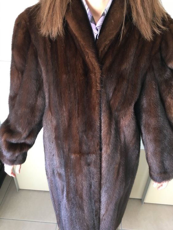 Manteau de fourrure en vison véritable (Gebraucht) in Fully für CHF 249 ...