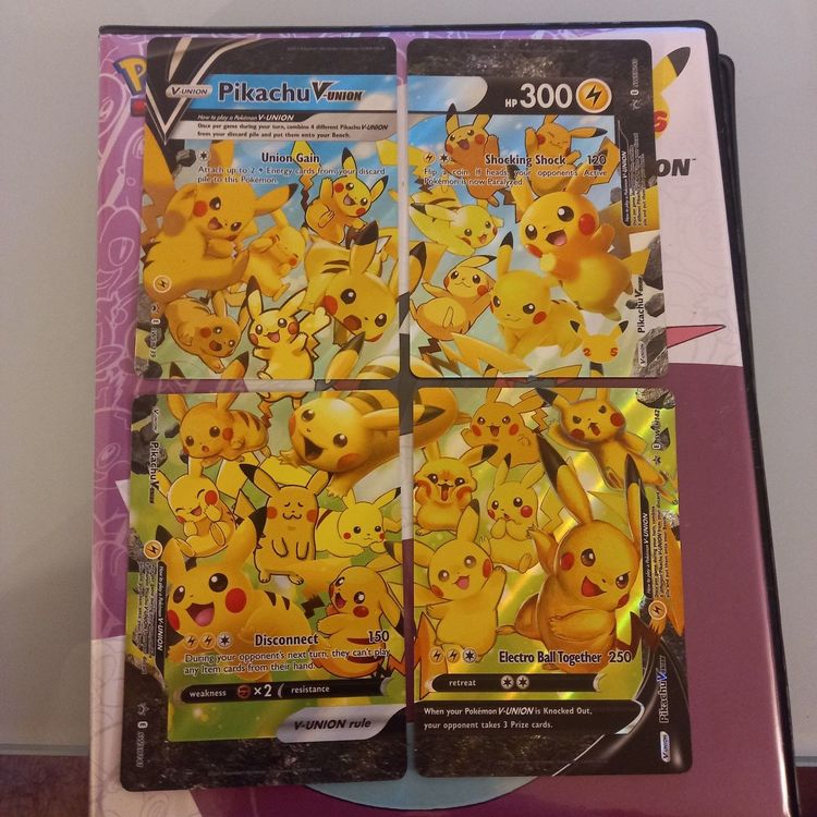 4 Pikachu V union pokemon Karte | Kaufen auf Ricardo