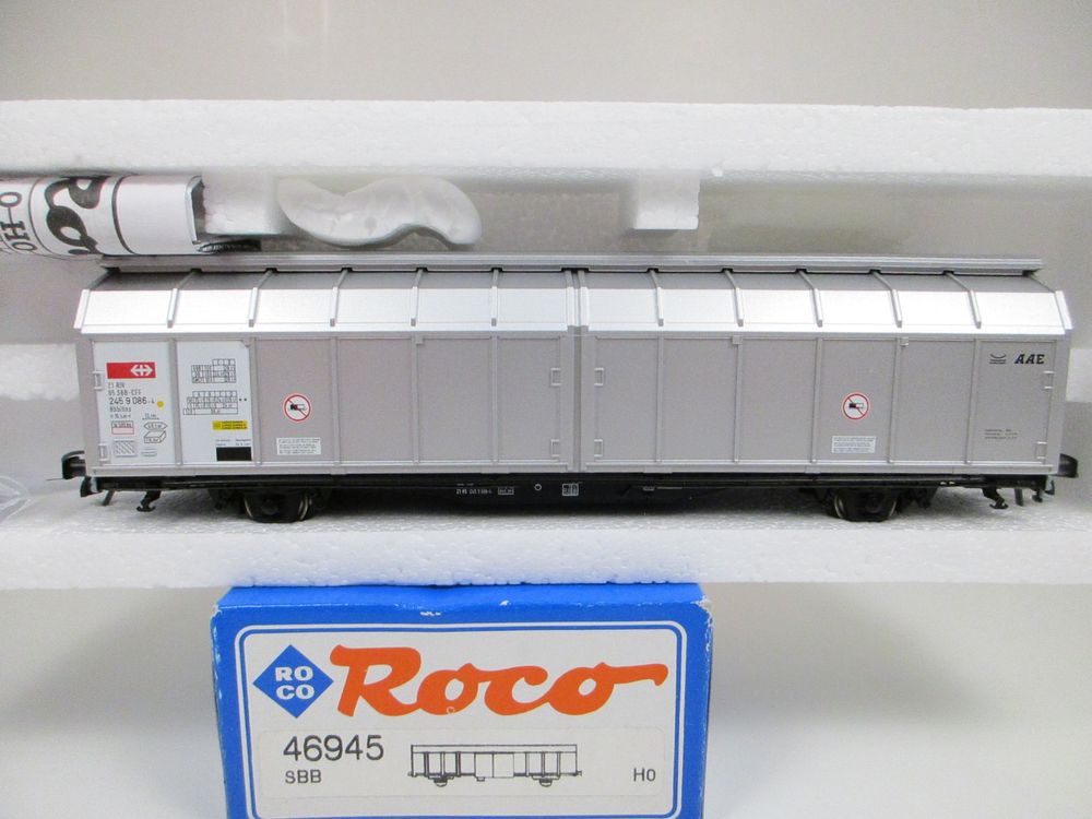 Roco H0 46945 SBB Schiebewandwagen hbbillns (Neu und originalverpackt ...