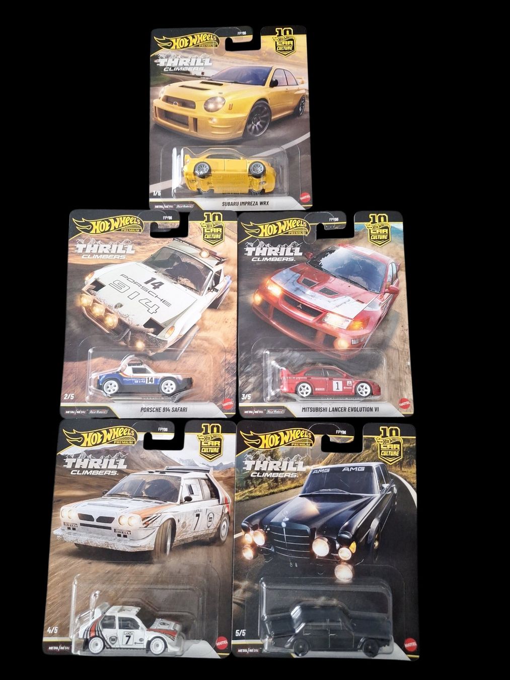 komplettes Set Hot WHeels Premium Thrill Climbers 2026 (Neu und ...