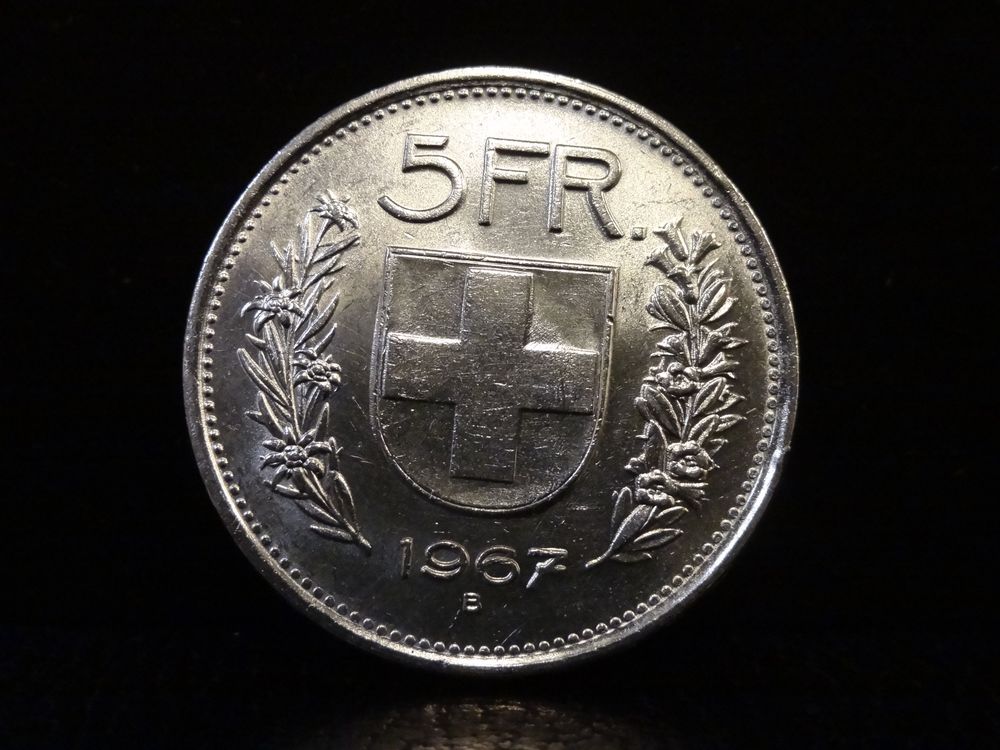 5 Franken Silber 1967 Fünfliber Münze (Gebraucht) in Kerzers für CHF 25 – mit Lieferung auf ...