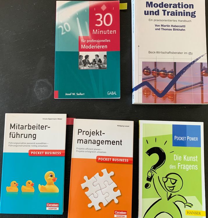 5 Bücher - Moderation, Mitarbeiterführung, Projektmanagement (Gebraucht ...