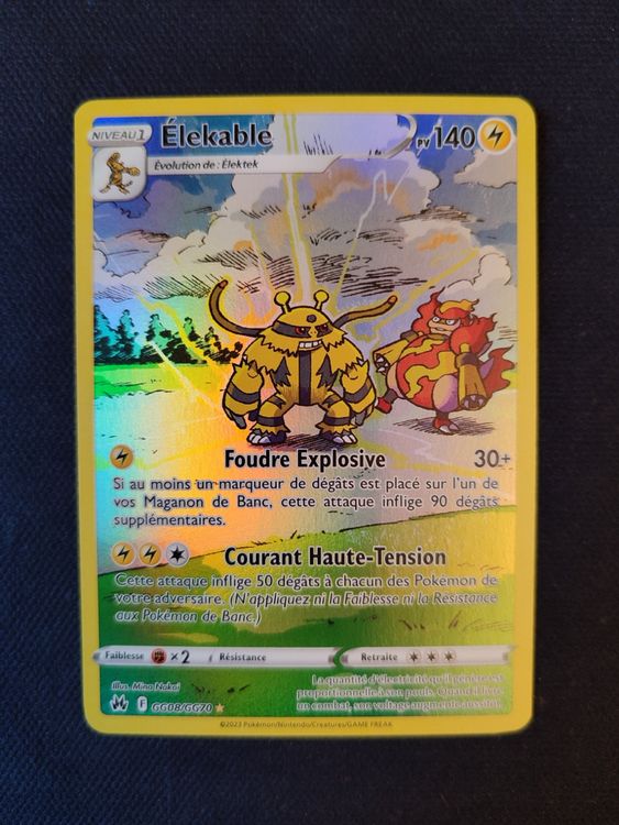 Carte Pokemon Elekable CRZGG08 Zenith Suprême Français FR (Gebraucht ...