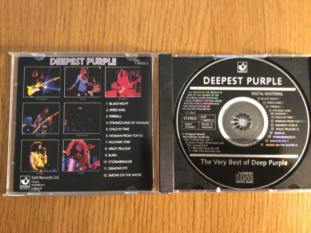 DEEP PURPLE, Deepest Purple, The very Best of, CD 1980 | Kaufen auf Ricardo