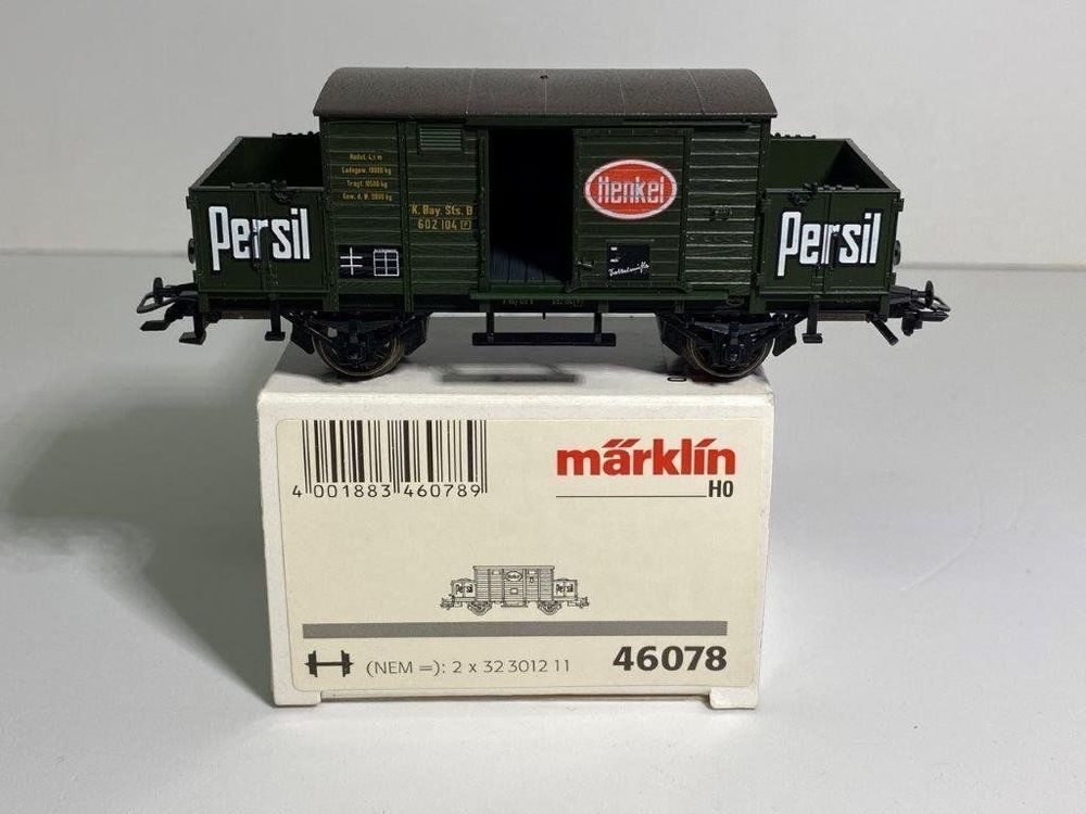 Märklin 46078 H0 Persil Güterwagen grün K.Bay.Sts.B. Neu! (Neu (gemäss ...
