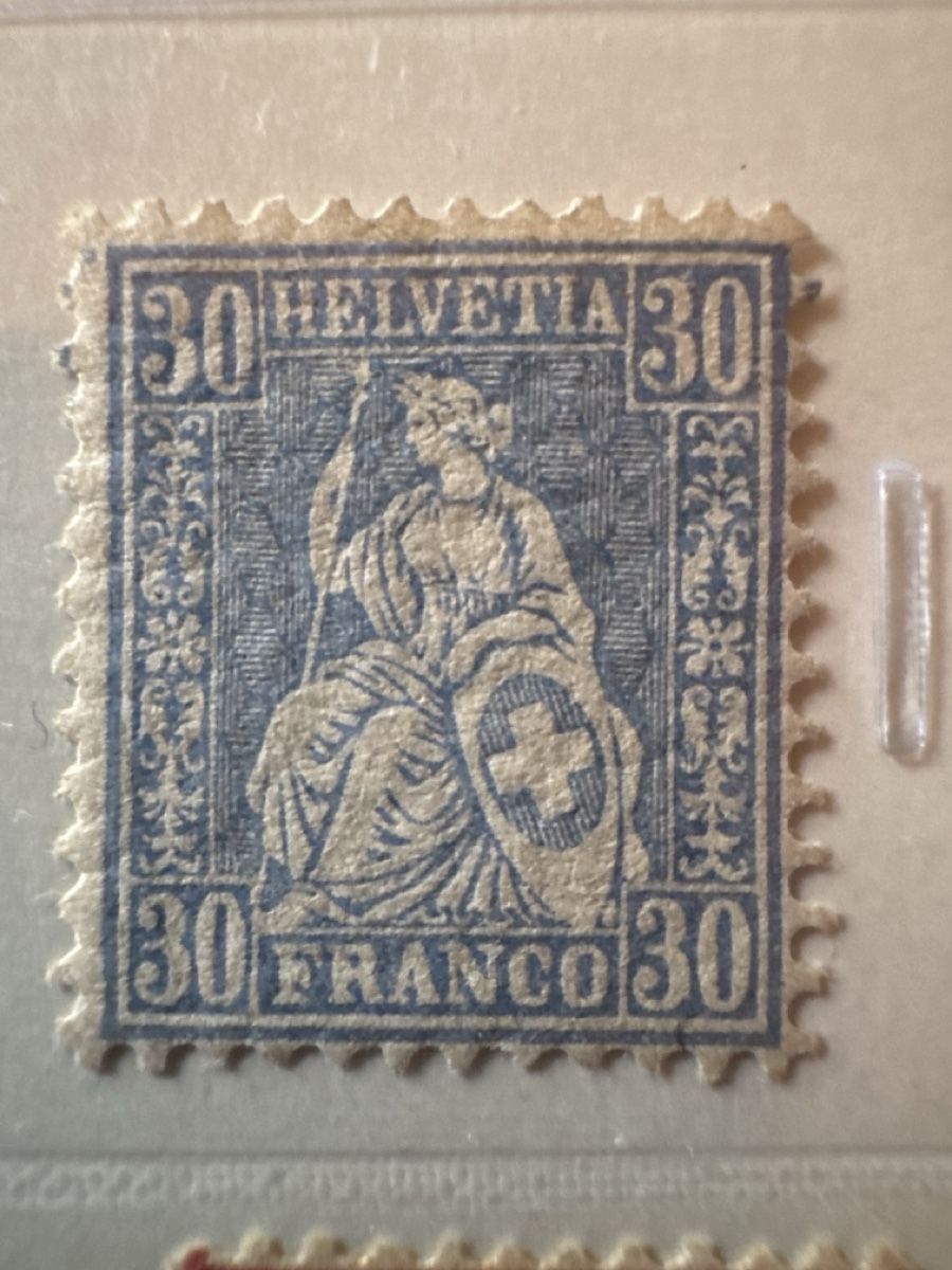 Timbre Suisse 30 Francs - Collection Rare! Expertisé (D'occasion) à La ...