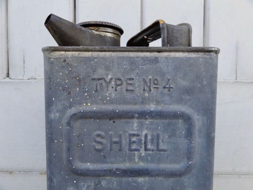 alter SHELL LUXUS PETROLEUM Kanister Blechkanister Bidon (Gebraucht) in ...