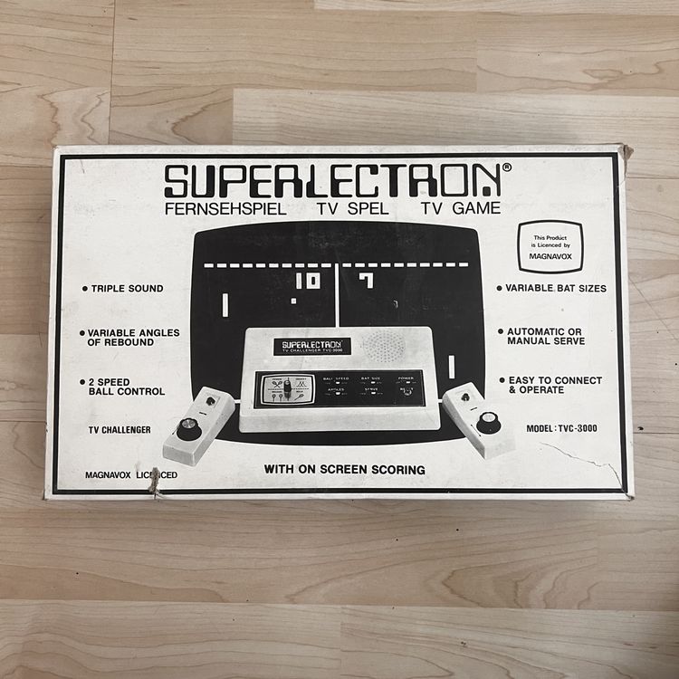 Superlectron TVC-3000 Pong Marketed Console (Neu (gemäss Beschreibung ...