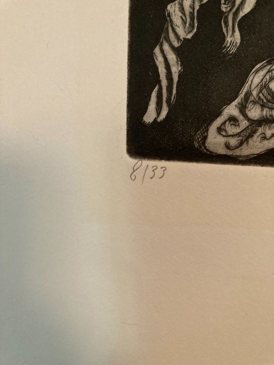 Alex Sadkowsky, Radierung von 1961, handsigniert (Gebraucht) in Bern ...