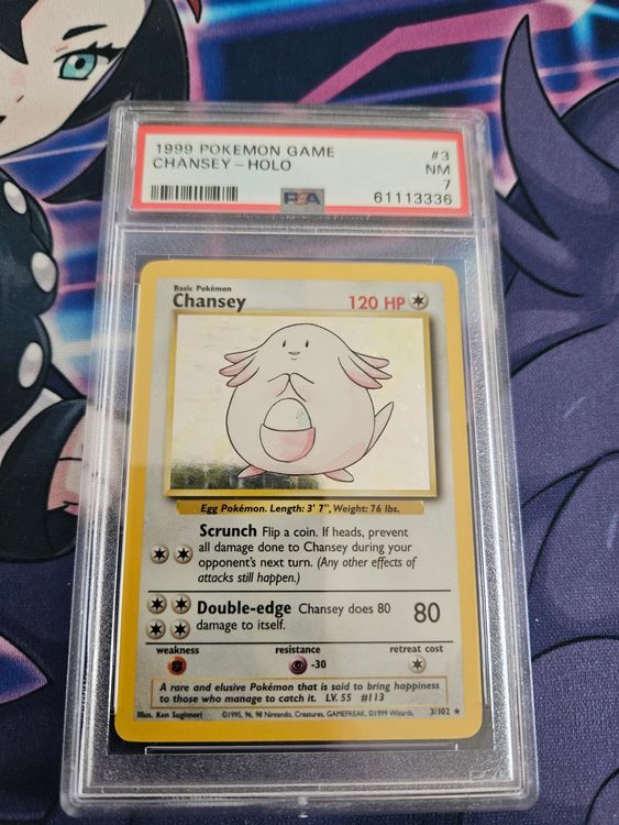 Pokemon - Chansey - Base Set - PSA 7 - ENG (Neu (gemäss Beschreibung ...