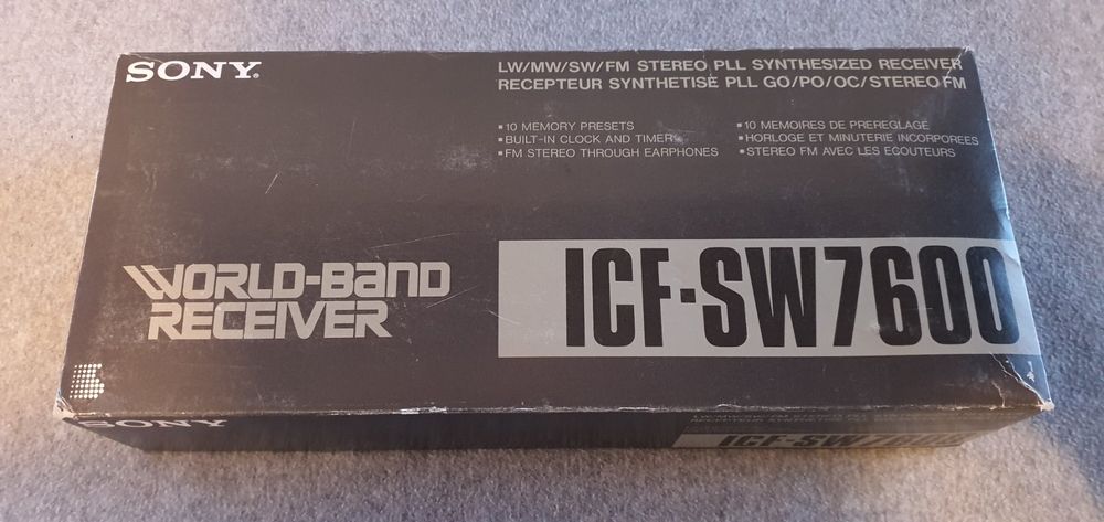 SONY ICF-SW7600 World Radio Receiver (Gebraucht) in Mümliswil für CHF ...