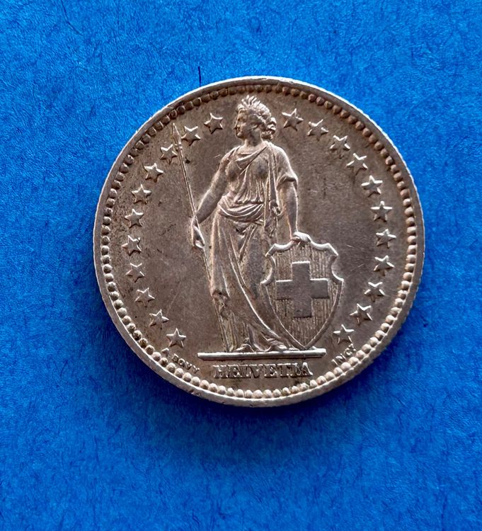 Silbermünze 2 Franken 1957 Schweiz | Kaufen auf Ricardo