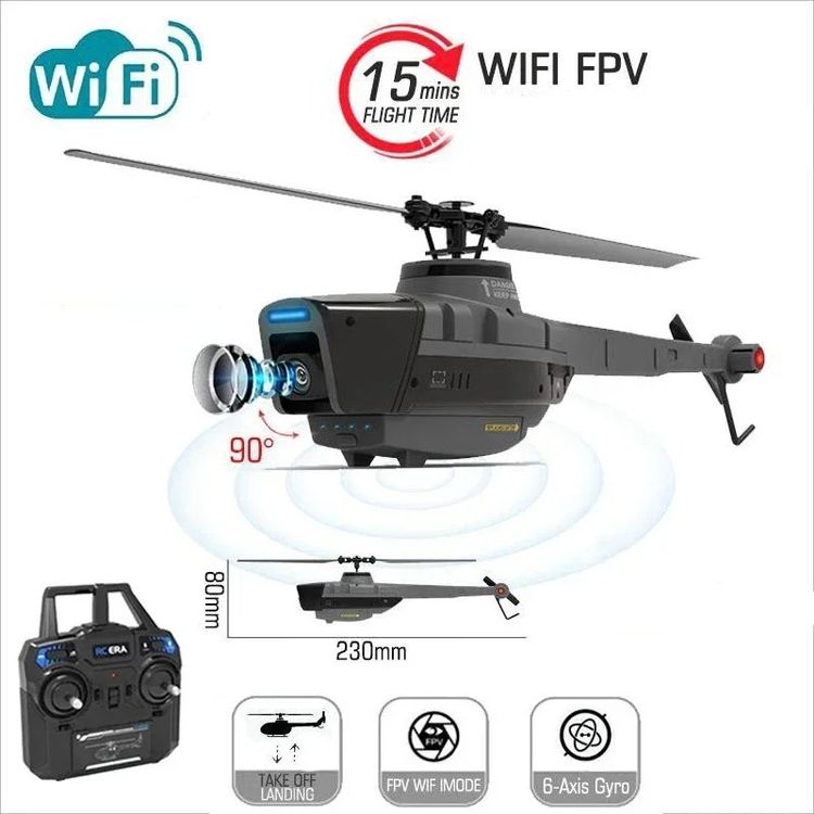 Drohne Elektronische 6-Achsen-Gyro-Kamera RC-Helikopter (Neu und ...