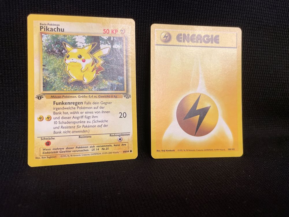 Pikachu 60/64 1. edition jungle dschungel pokemon vintage (Gebraucht ...