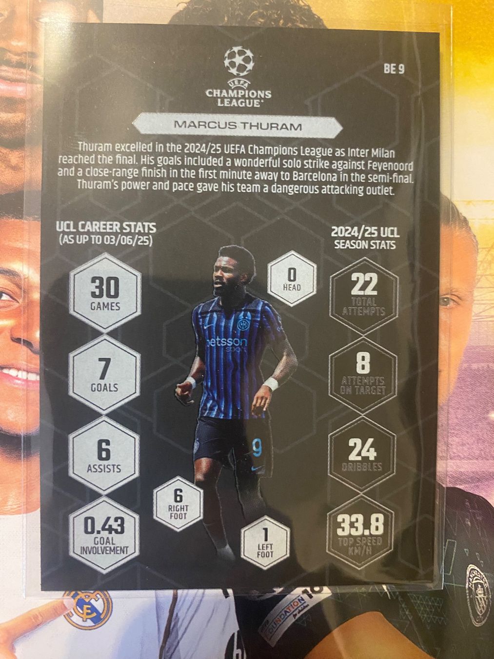 Topps Match Attax 25/26 Black Edge Thuram BE9 (Neu (gemäss Beschreibung ...