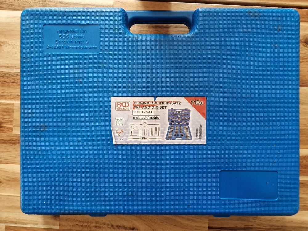 Gewindeschneid-Satz Zoll/Metrisch BGS 110x | Kaufen auf Ricardo Gewindeschneid-Satz Zoll/Metrisch BGS 110x | Kaufen auf Ricardo