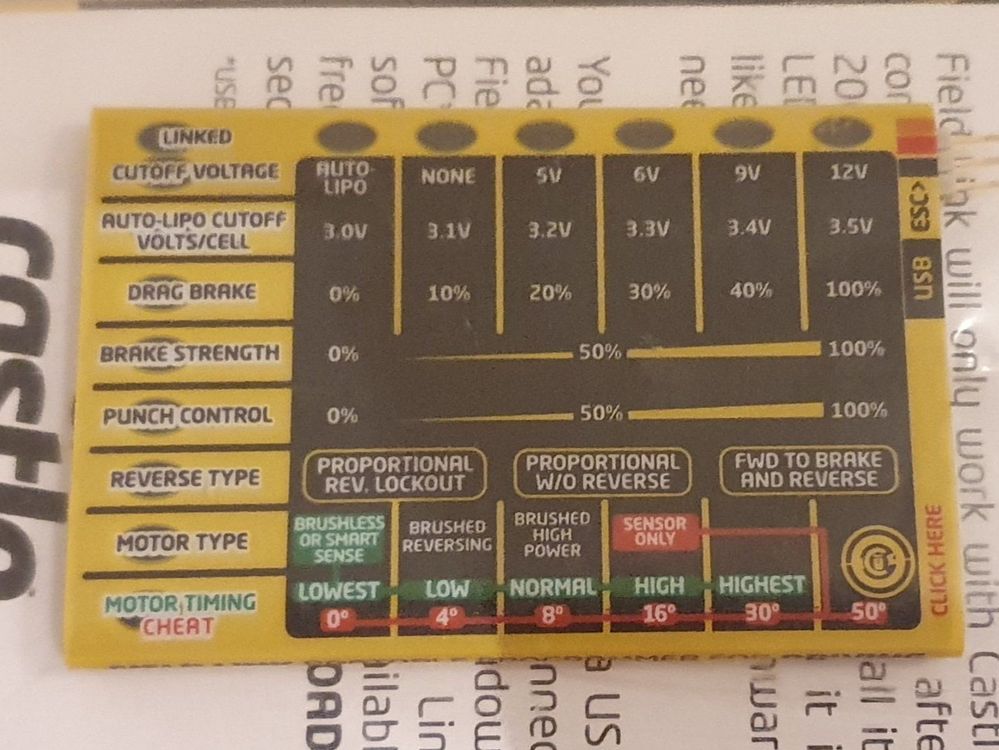 Castle Creations ESC Programmier Karte ab CHF 1.00!!! | Kaufen auf Ricardo