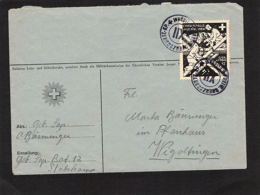 .Ganzsache Geb. Sap. Bat. 12 (Gebraucht) in Reichenburg für CHF 3 – mit Lieferung auf Ricardo kaufen