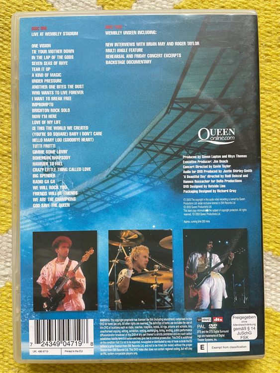 QUEEN-(2DVD) LIVE AT WEMBLEY STADIUM | Kaufen auf Ricardo