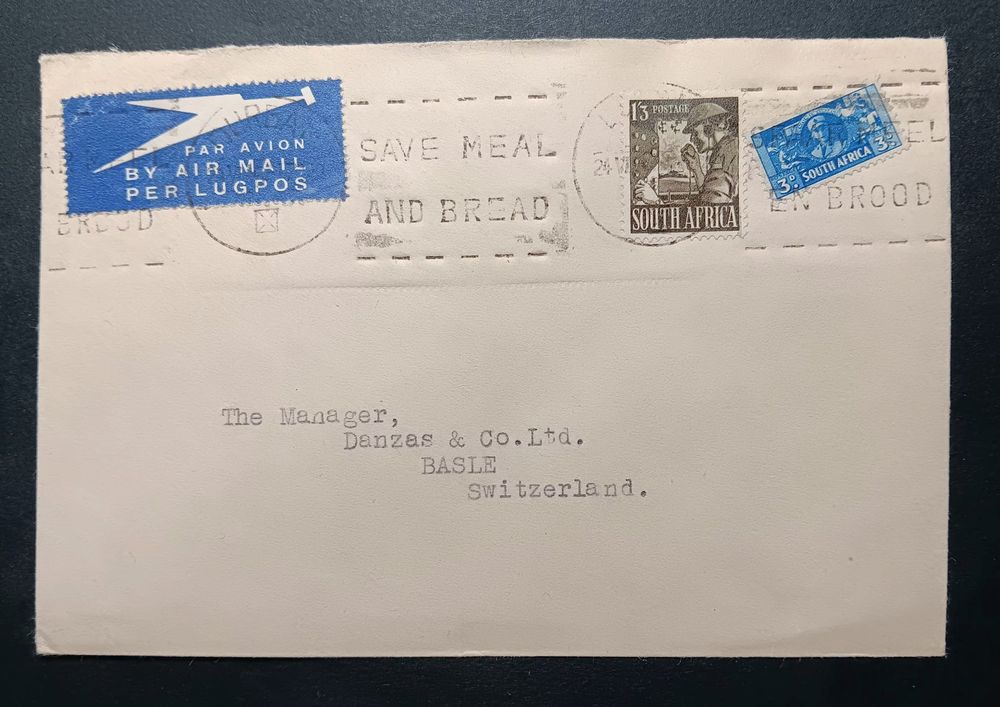 Südafrika Flugbrief an Danzas Manager in Basel (Gebraucht) in ...