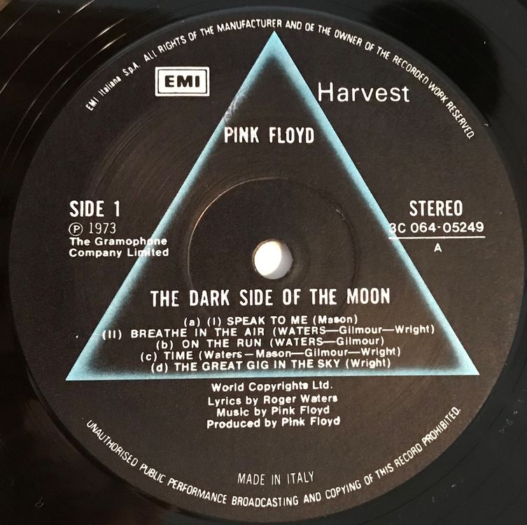 PINK FLOYD - THE DARK SIDE OF THE MOON - 33 Tours (Gebraucht) in ...
