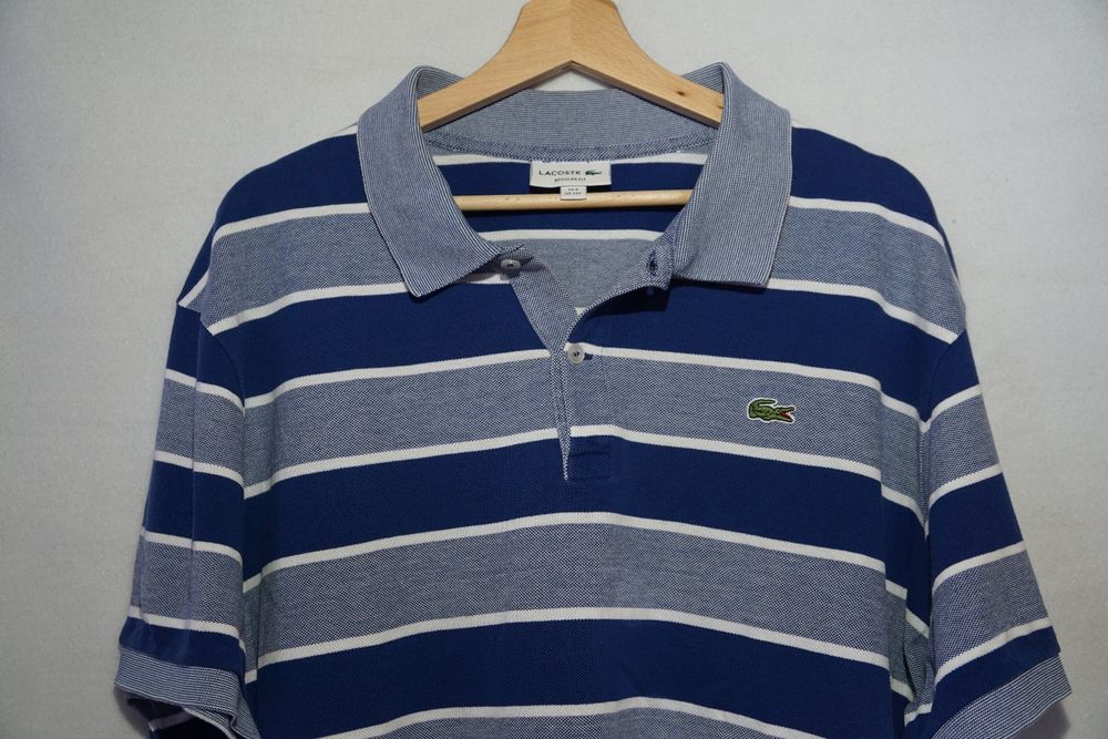 Original LACOSTE, Polo Bleu à Rayures, Taille 8 - 3XL (Neu (gemäss Beschreibung)) in Haute ...