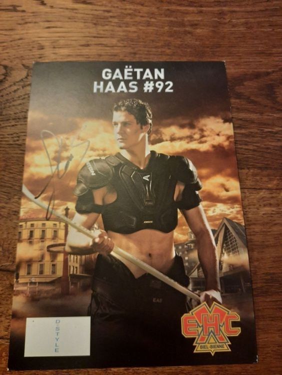 EISHOCKEY AUTOGRAMMKARTE GAËTAN HAAS | Kaufen auf Ricardo