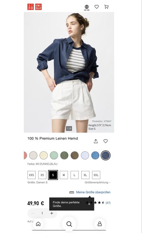 UNIQLO 100% linen blouse XS (Gebraucht) in Buchs AG für CHF 29 – mit Lieferung auf Ricardo kaufen