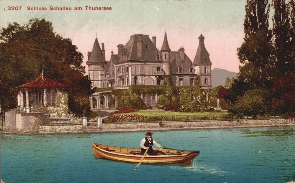 Originale AK Schloss Schadau Thunersee, gel. 1913 (Gebraucht) in Luzern ...