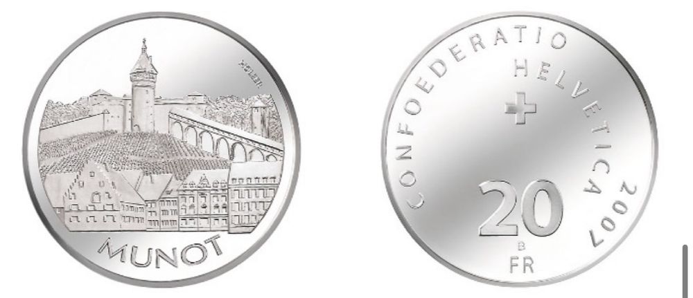 Gedenkmünze 20 Franken Munot | Kaufen auf Ricardo