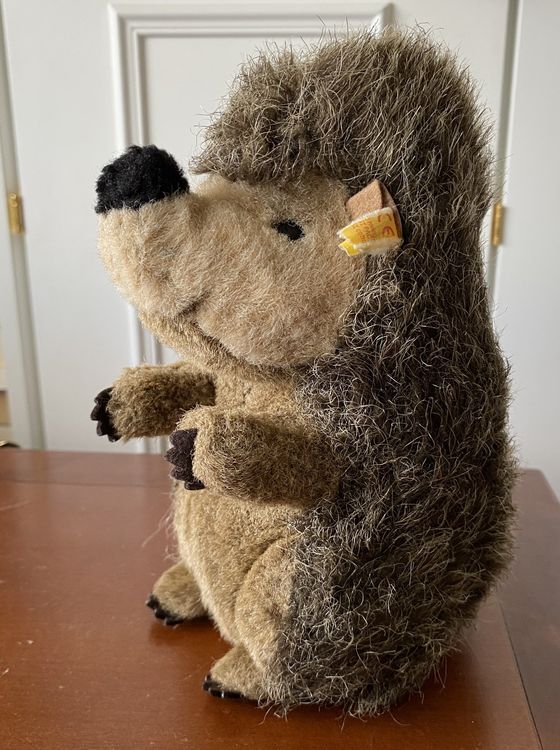Steiff Joggi Igel 070730 Hedgehog , original mit Knopf , TOP (Gebraucht ...