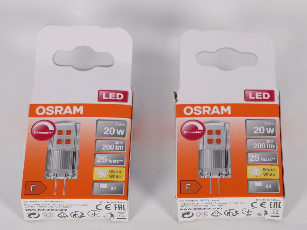 OSRAM LED G4 2 Stk. (Neu und originalverpackt) in für CHF 1 – mit ...