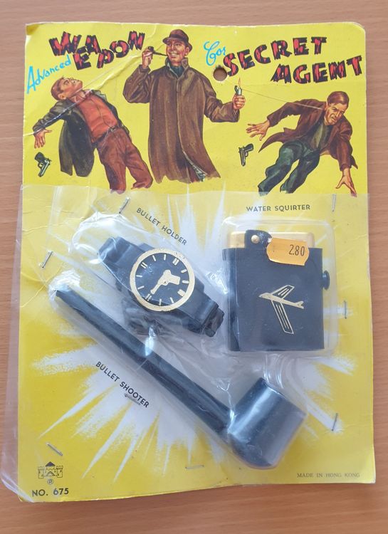 Secret Agent Set in OVP (James Bond) Made in Hong Kong black (Neu ...