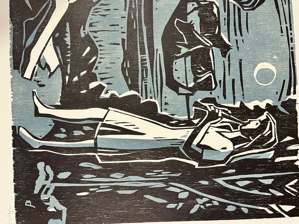 KÜNSTLER ? UNLESERLICH SIGNIERT NUMMERIERT HOLZSCHNITT (Gebraucht) in Gersau für CHF 19 – mit ...