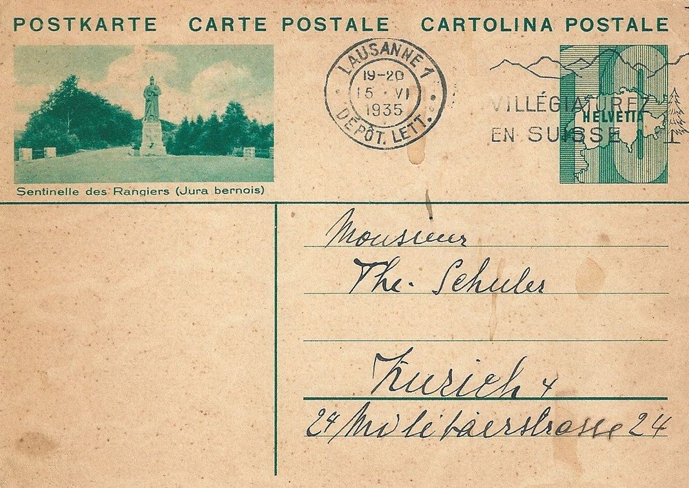 Postkarte 1933 | Kaufen auf Ricardo