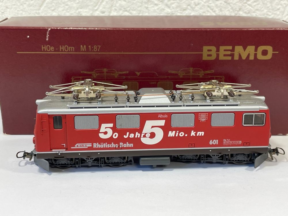 Bemo 1252 121, RhB Ge 4/4 I, Albula, 50 Jahre 5 Mill. KM H0m (Gebraucht) in Wilderswil für CHF ...