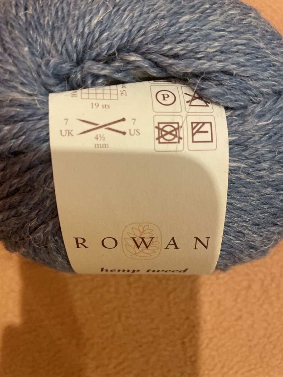 Rowan Hemp Tweed Garn, Misty, 10 Knäuel, NEU, Strickgarn (Gebraucht) in ...