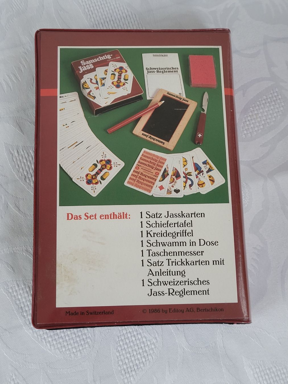 🇨🇭 Vintage "Samschtig-Jass" in Form Videokassette 1986 (Gebraucht) in ...