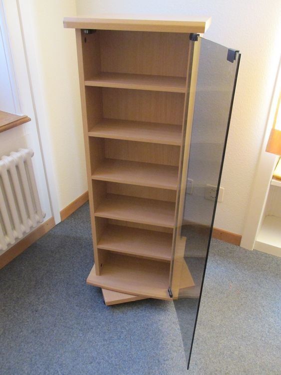 CD/DVD/-Bücher Gestell / Turm mit zwei Glastüren / drehbar | Comprare ...