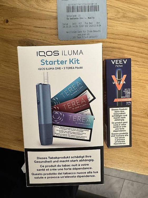 IQOS iluma One - Starterkit + Vape & 3 Terea Päckli (Neu und ...