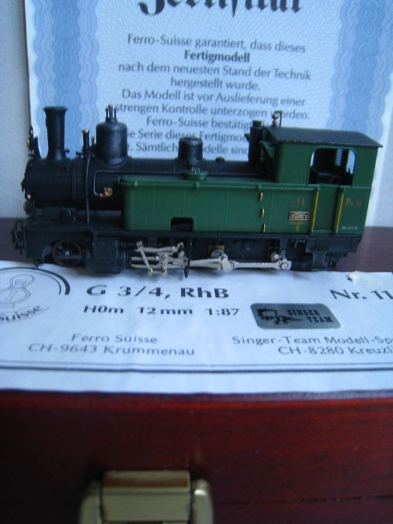 Ferro Suisse G 3/4 Nummer 11, Rhb-Dampflok, Heidi (Gebraucht) in Buchs ZH für CHF 790 – mit ...