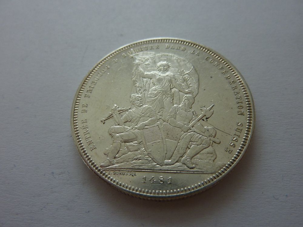 Eidg. Schützentaler : Fribourg 1881 , sehr schön (Gebraucht) in Birrwil für CHF 72 – mit ...