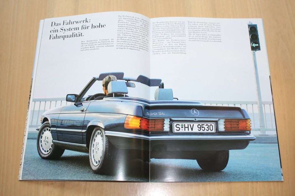 Mercedes Benz SL Prospekt R107 1/1988 (Gebraucht) in Wikon für CHF 24 ...