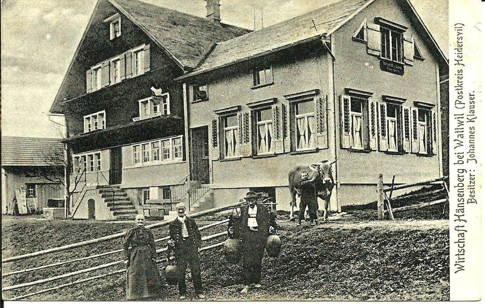 AK WATTWIL WIRTSCHAFT HÄNSENBERG 1911 | Kaufen auf Ricardo